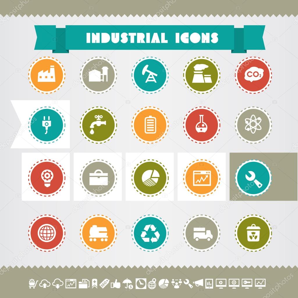 Conjunto de iconos industriales Vector de stock #111561488 de ©-izabell-