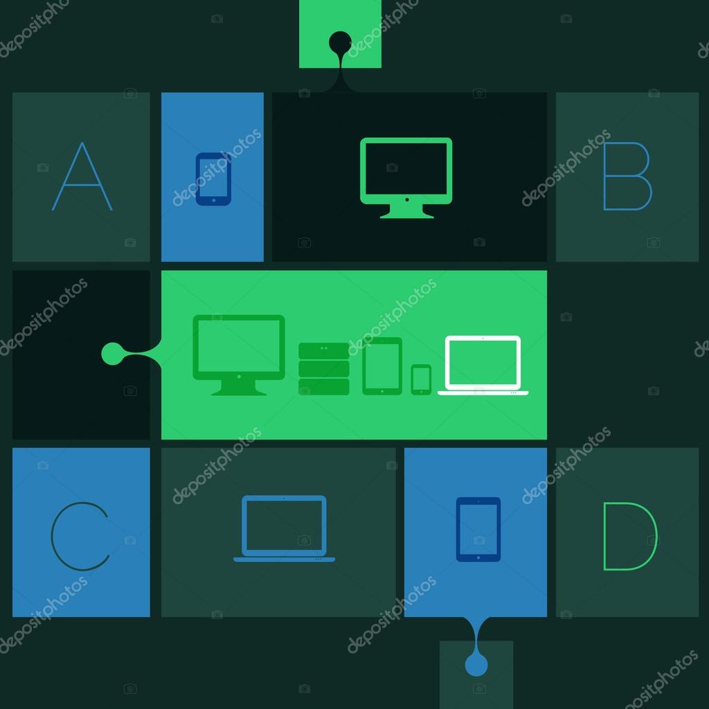 UI template steps background Stock Vector by ©-izabell- 111562776