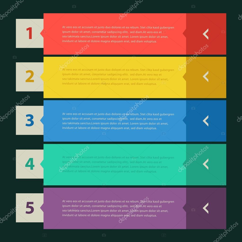 Step progress banners Stock Vector Image by ©-izabell- #111564592