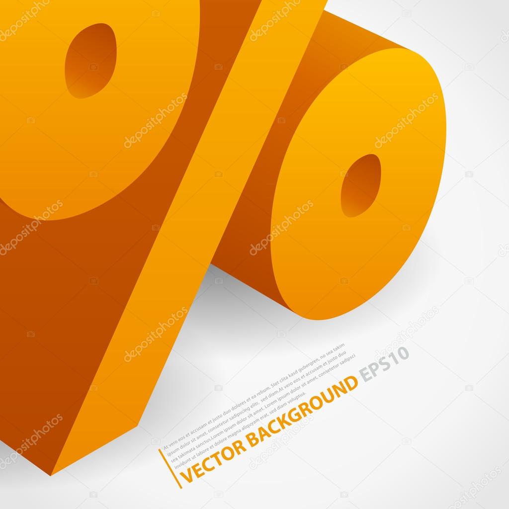 3d percentage symbol Stock Vector Image by ©-izabell- #111568186