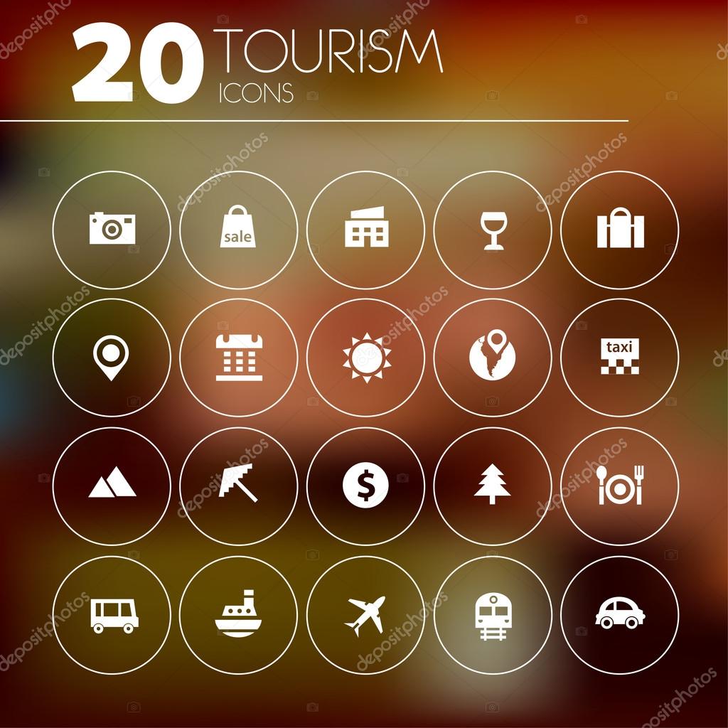 Tourism icons set Stock Vector Image by ©-izabell- #111568628