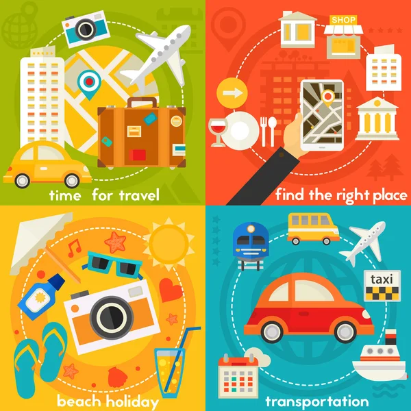 Time For Travel Concept Stock Vector by ©-izabell- 120201576