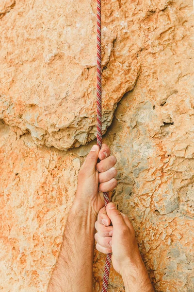 Hands rope mountain Stock Photos, Royalty Free Hands rope mountain ...