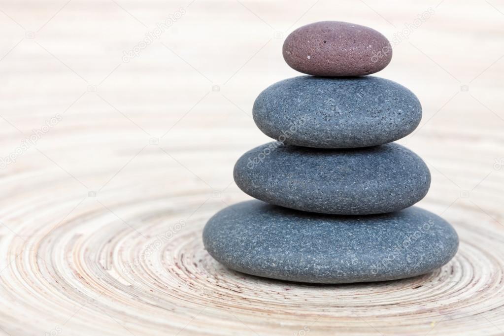 Zen pebbles balance — Stock Photo © OlyPhotoStories #111788904