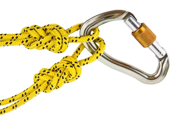 Carabiner with rope Stock Photos, Royalty Free Carabiner with rope ...