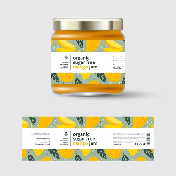 Lemon Jam Label Packaging Premium Design Flat Original Illustration ...