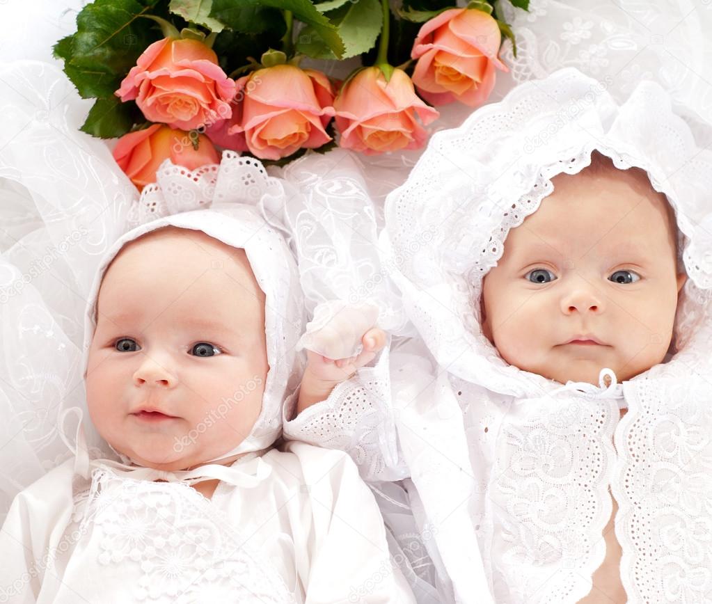 Two beautiful babies — Stock Photo © SvetlanaFedoseeva #109507850
