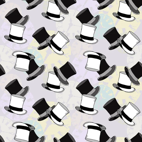 Seamless Hatter Hat from Wonderland World. Stock Vector Image by ...