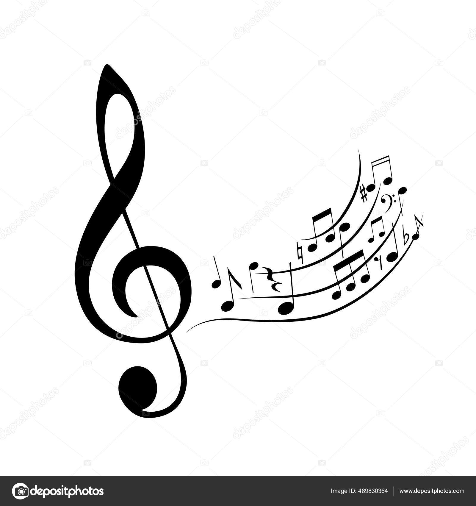 Cool Music Note Graphics Kleurrijke Muzieknoten Met Vlinders
