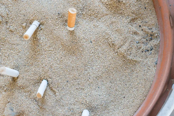 Cigarette in the sand ashtray Stock Photos, Royalty Free Cigarette in ...