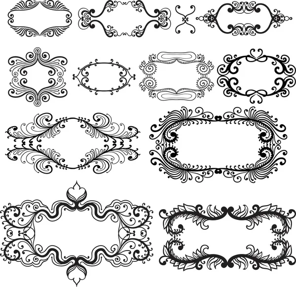 Vintage frames vector — Stock Vector © shik-shik #108198056