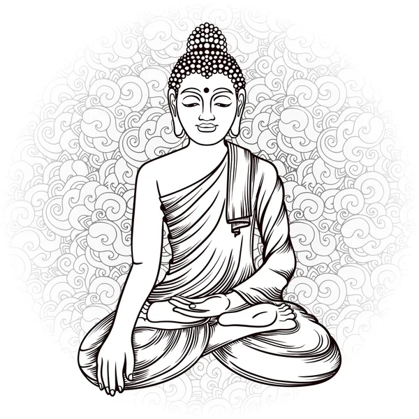 Buddha Outline Drawing