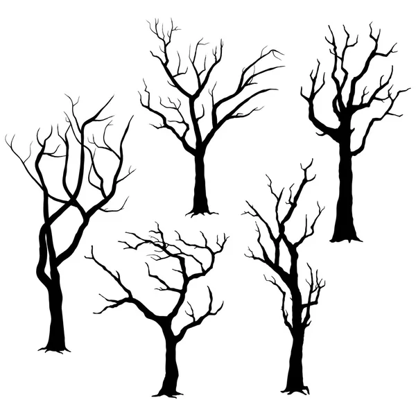 Scary Tree Silhouette Clip Art