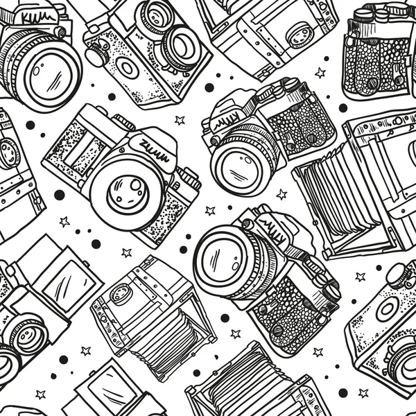 Photo cameras pattern Stock Vector Image by ©whynotme.cz #108892304