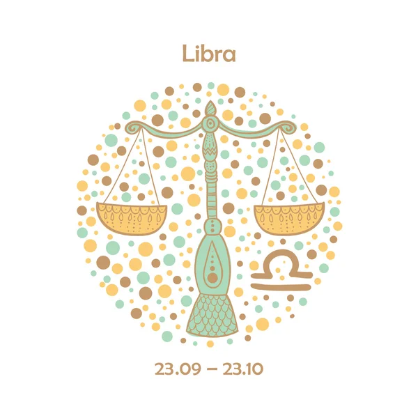 Cute zodiac sign - Libra. Stock Vector Image by ©whynotme.cz #108897498