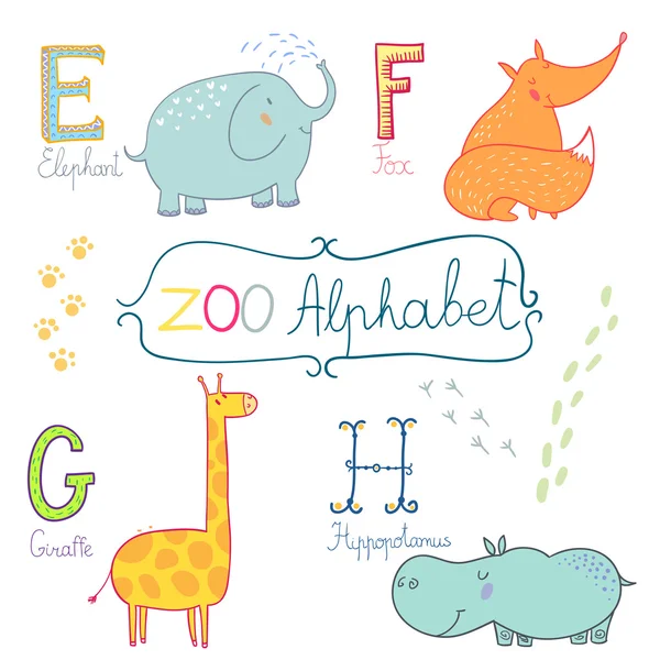 Cute zoo alphabet Stock Vector Image by ©whynotme.cz #108763276