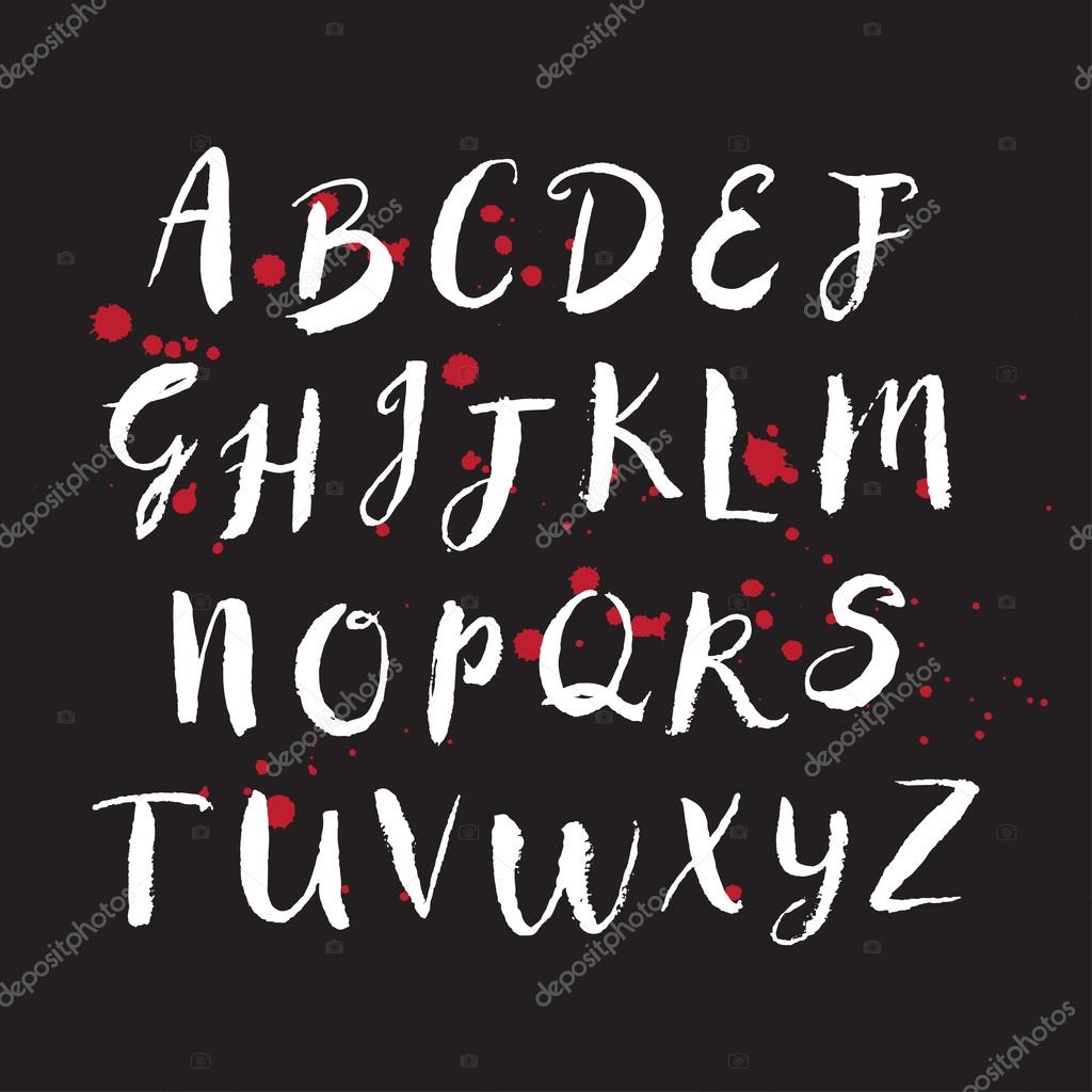 Modern Watercolor Alphabet Stock Vector Image by ©whynotme.cz #108891996