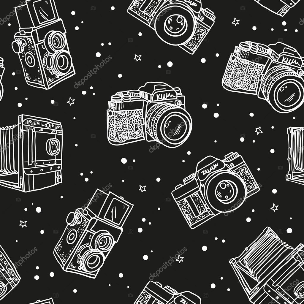 Photo cameras pattern Stock Vector Image by ©whynotme.cz #108892304