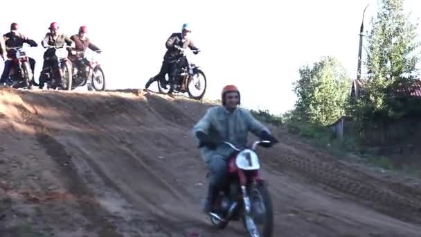 Motorcycle racing at the stadium in the 60s in the USSR — Stock Video ...