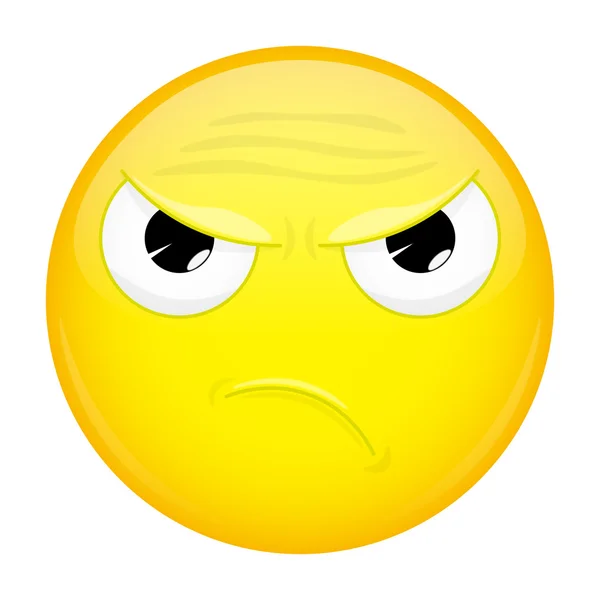 Emoji enojado. Emociones mal. Emoticono malvado. Icono de sonrisa de ...