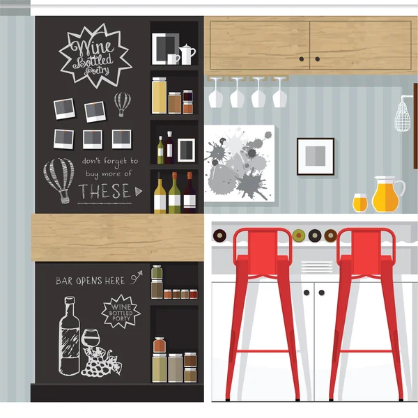 Alcohol desk Vector Art Stock Images | Depositphotos