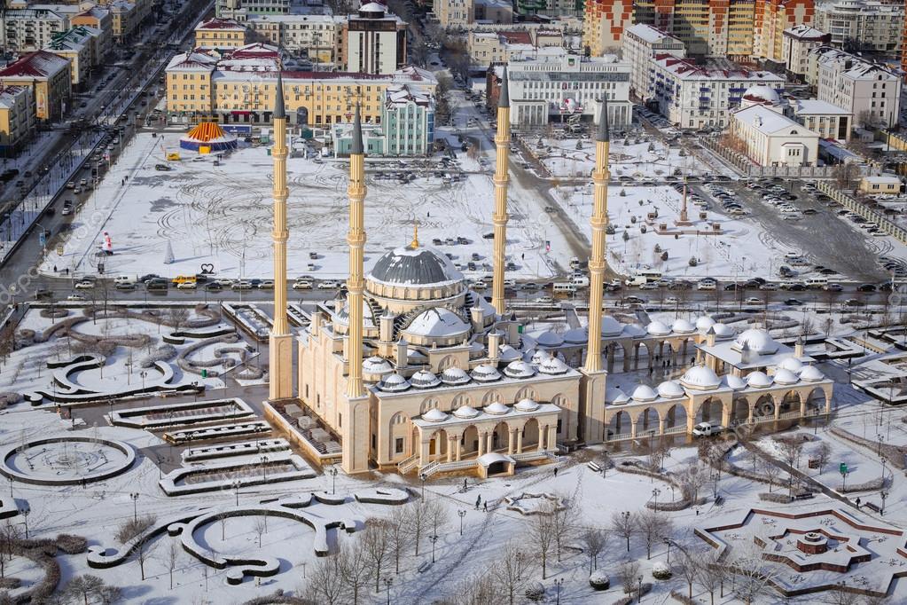 The mosque named after Akhmad Kadyrov in Grozny. — Stock Editorial ... The mosque named after Akhmad Kadyrov in Grozny. — Stock Editorial ...