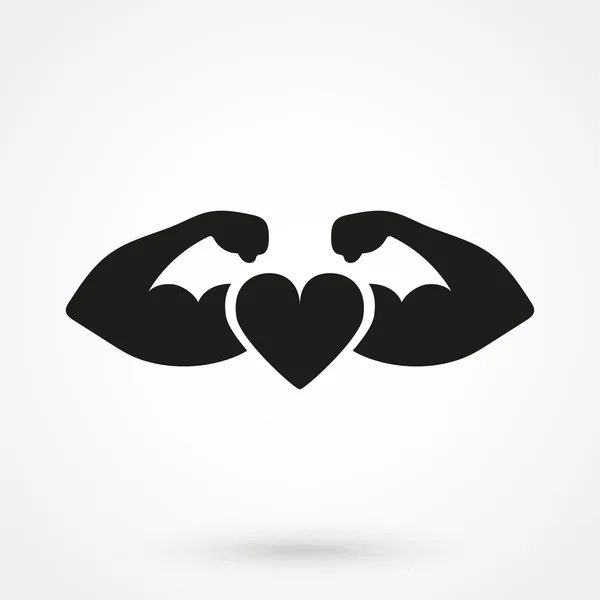 Strong heart Vector Art Stock Images | Depositphotos