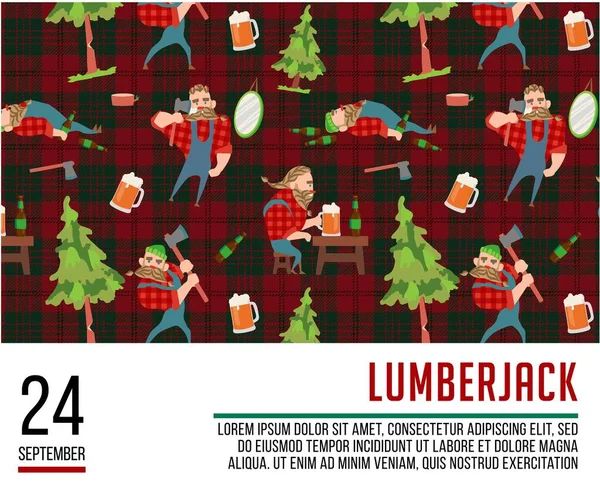 Lumberjack party Vector Art Stock Images | Depositphotos