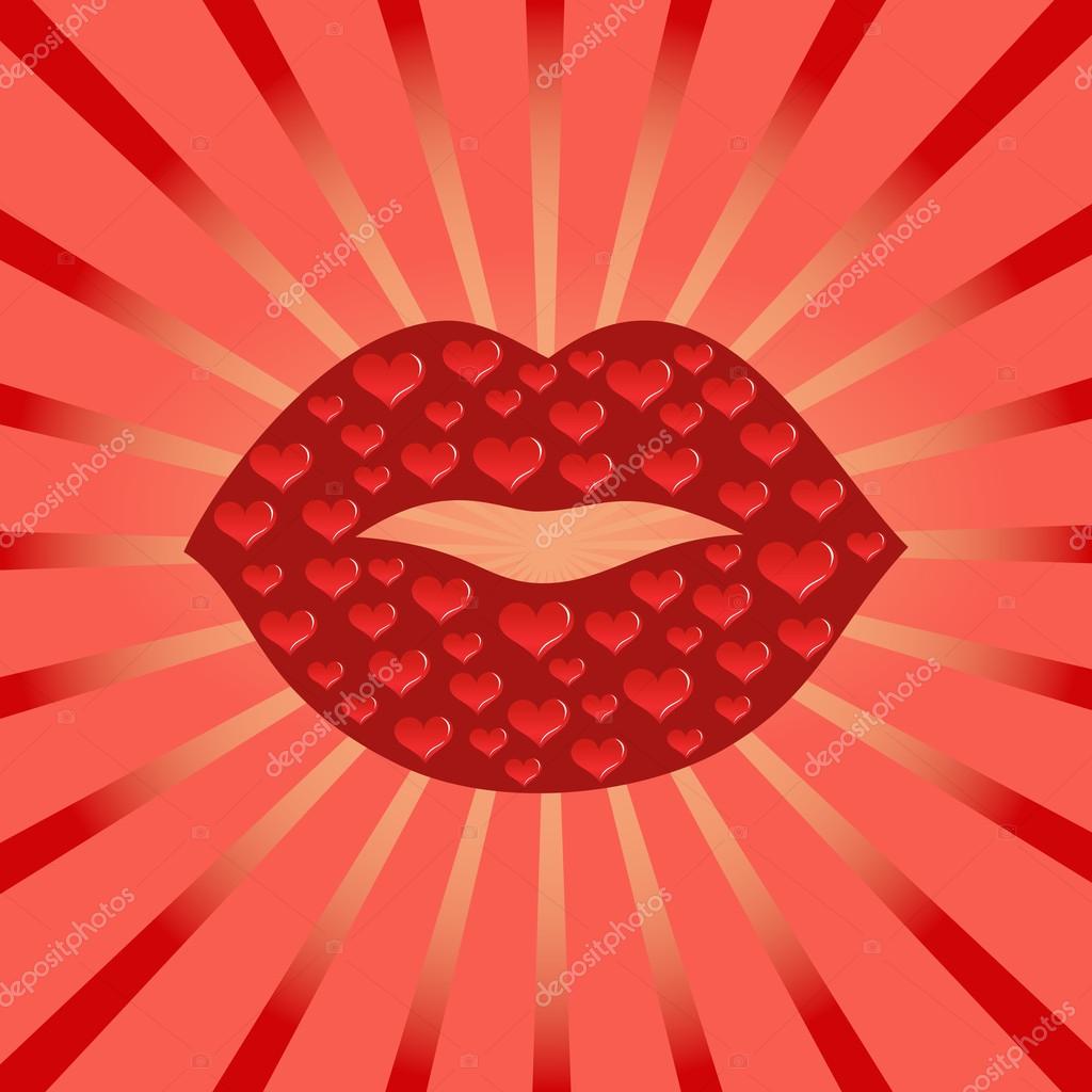 Labios besos rojos Vector de stock por ©64samcorp.gmail.com 117803670