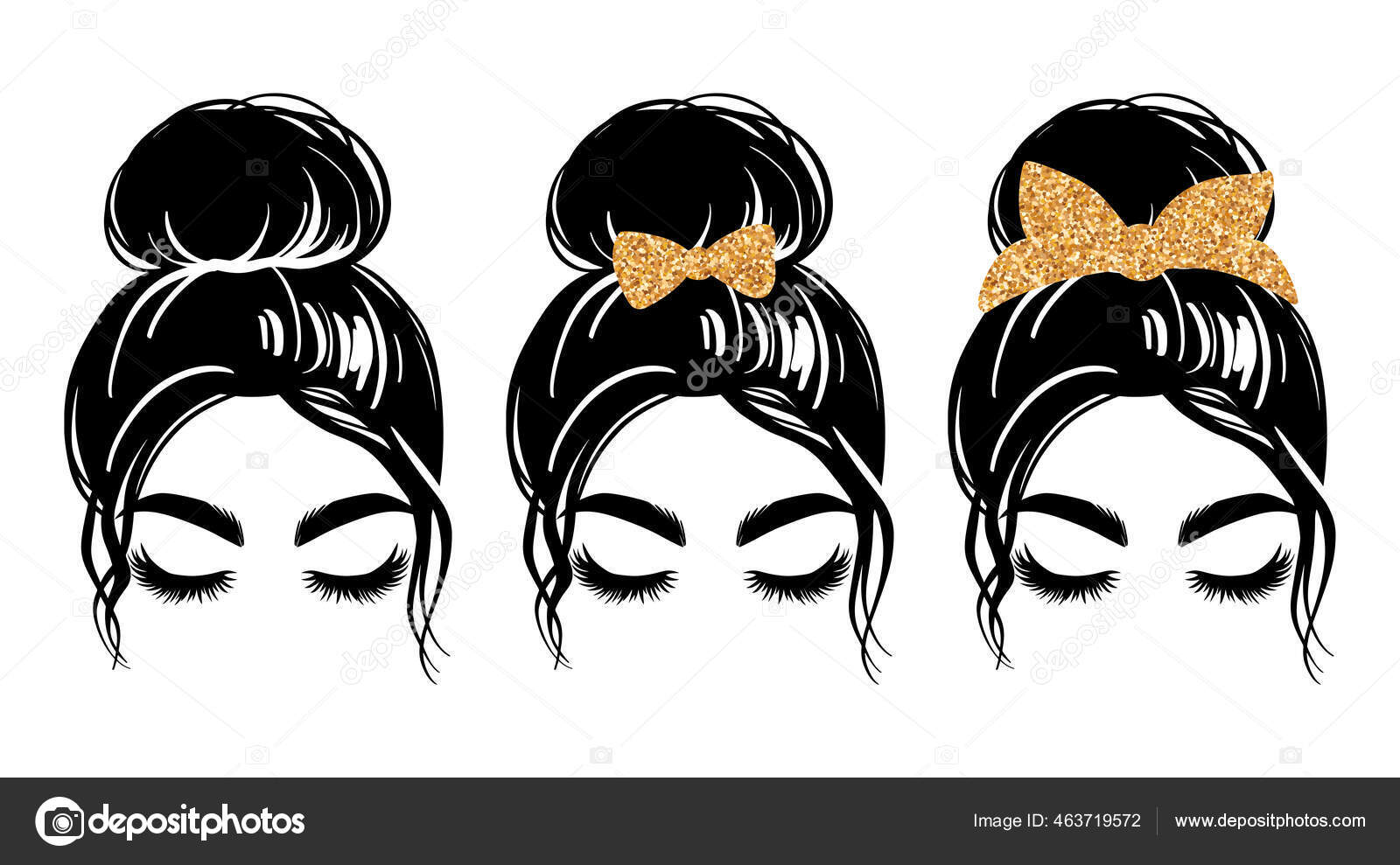 How To Draw Hairstyles Bun