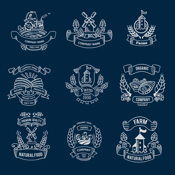 Farm set logos Stock Vector Image by ©zverkova #112712854