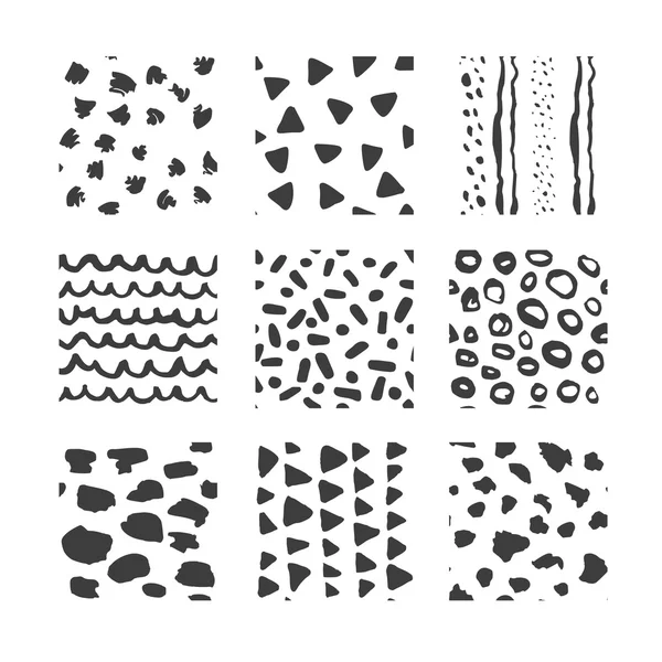 Set of Hand drawn textures, brush strokes — Stock Vector © zverkova ...