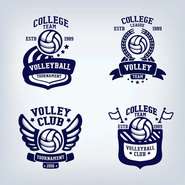 Volleyball crest vectors Vector Art Stock Images | Depositphotos