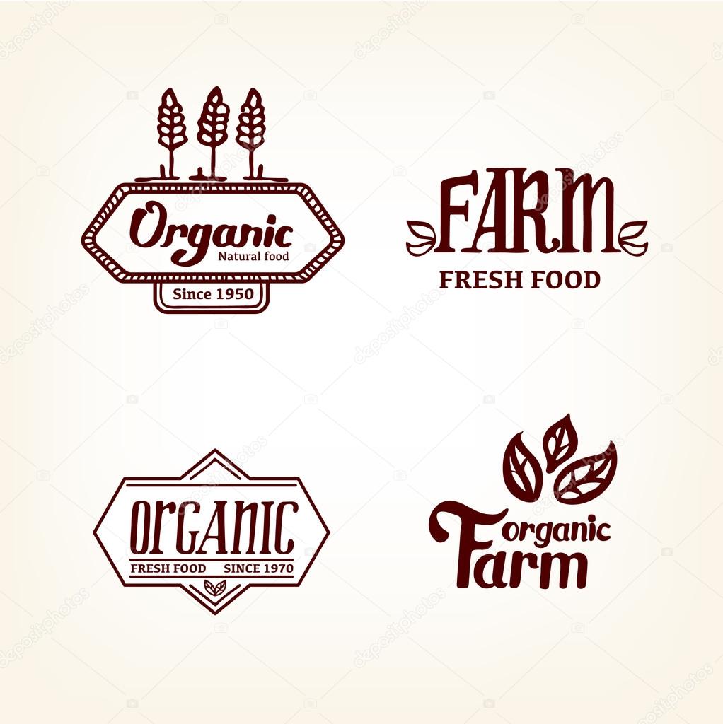 Farm set logos Stock Vector Image by ©zverkova #112710924