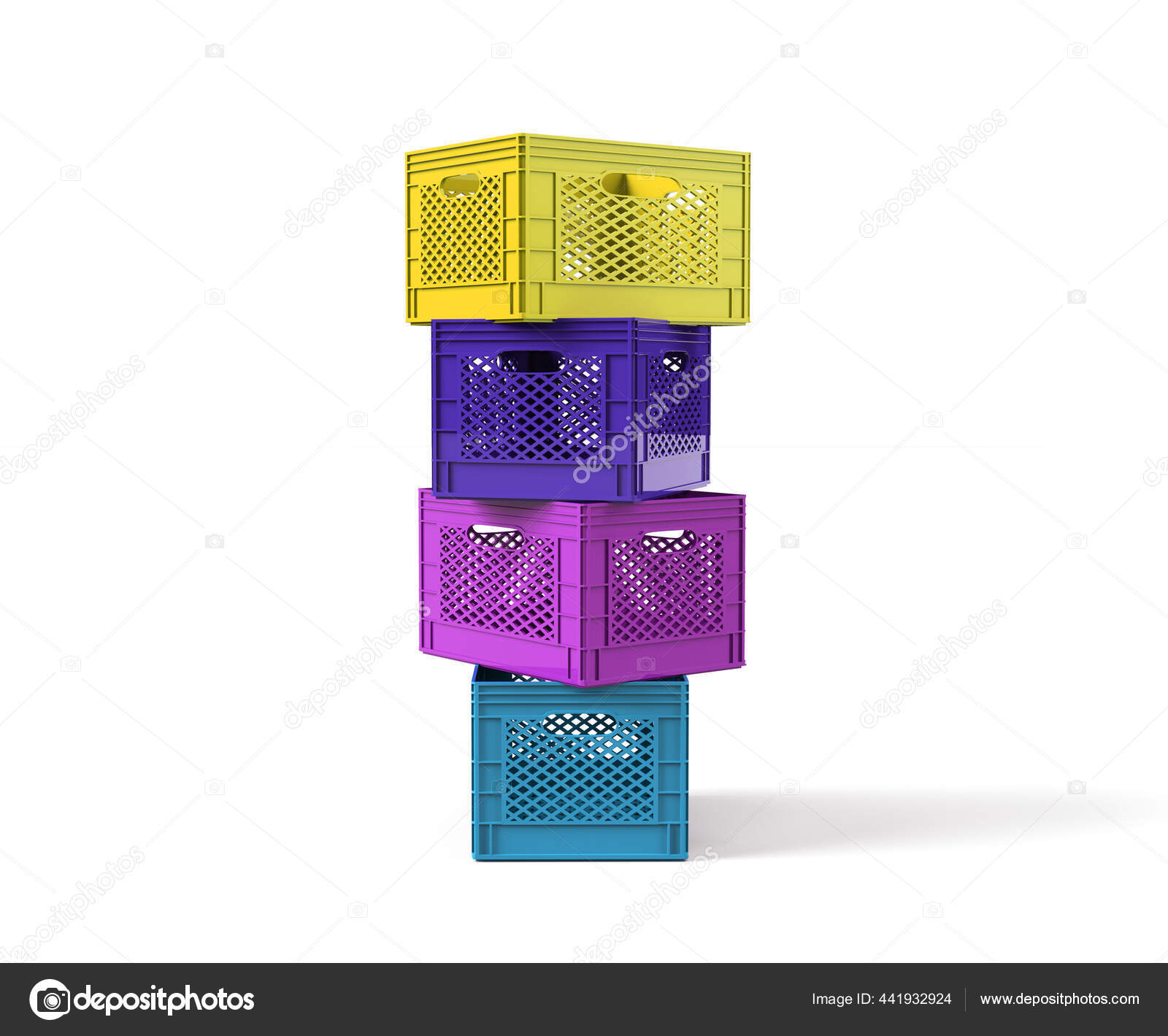 Multicolored Boxes Render White Background Stock Photo by ©Vadarshop ...