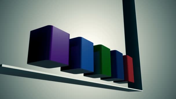 Animated bar chart showing successful results — Stock Video ...