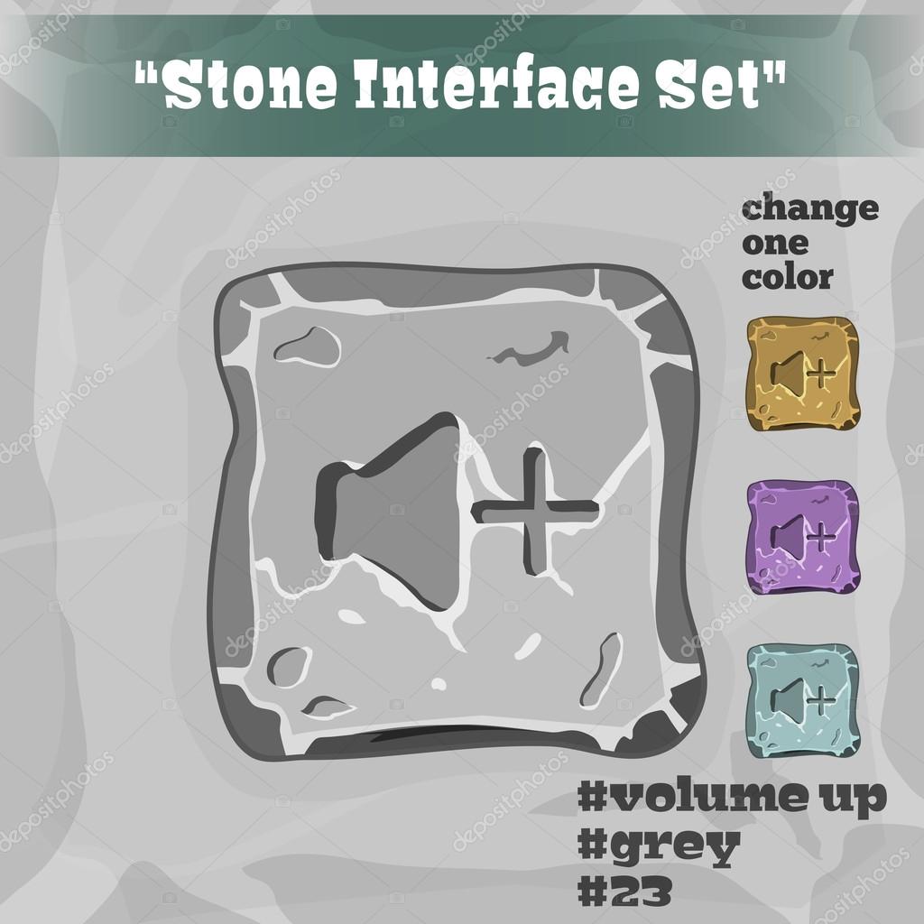 Stone User Interface Element 23. UI and UX Element. Eps 10. Stock ...