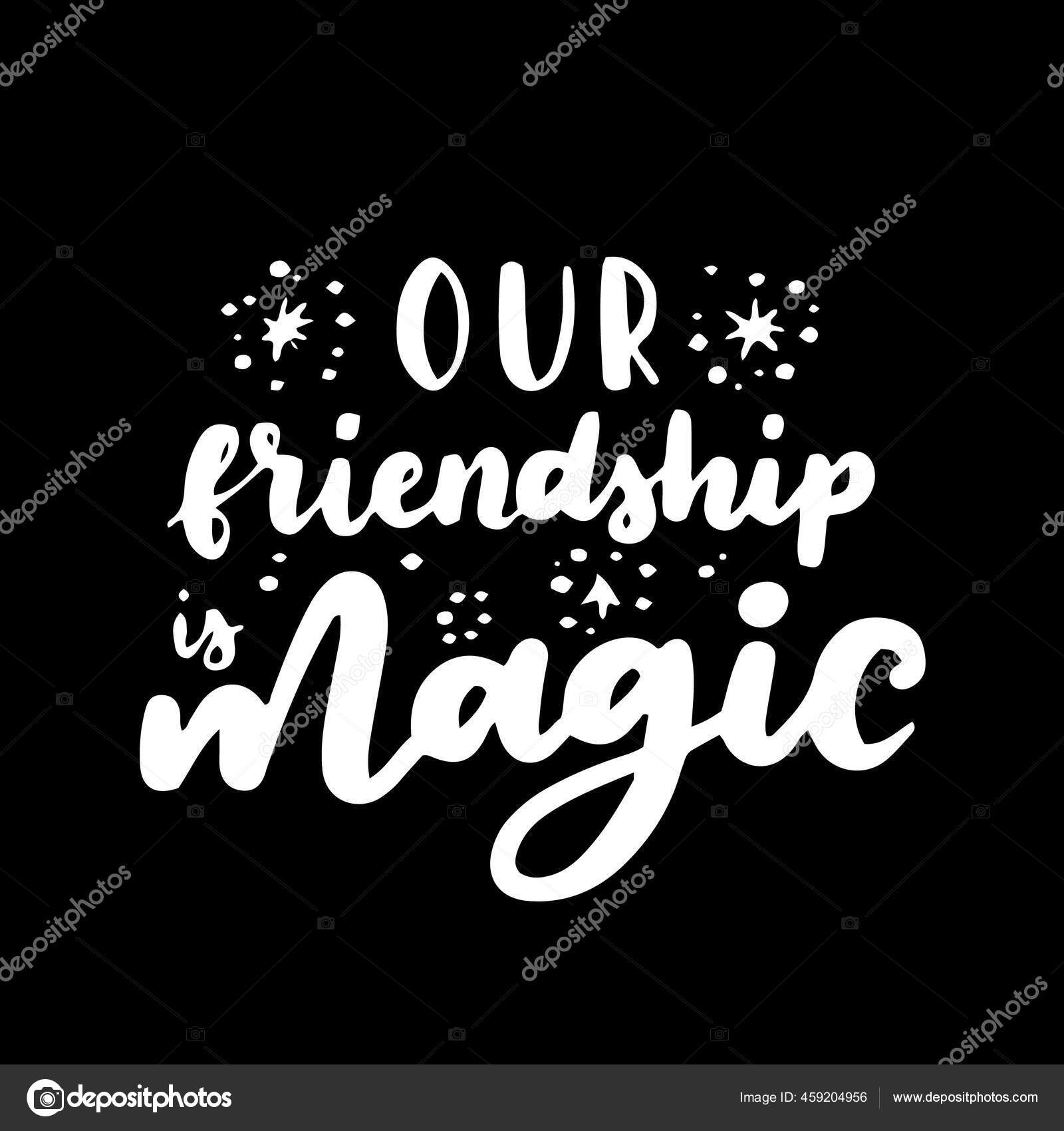 Happy Friendship Day cute hand lettering. Best friends forever ...