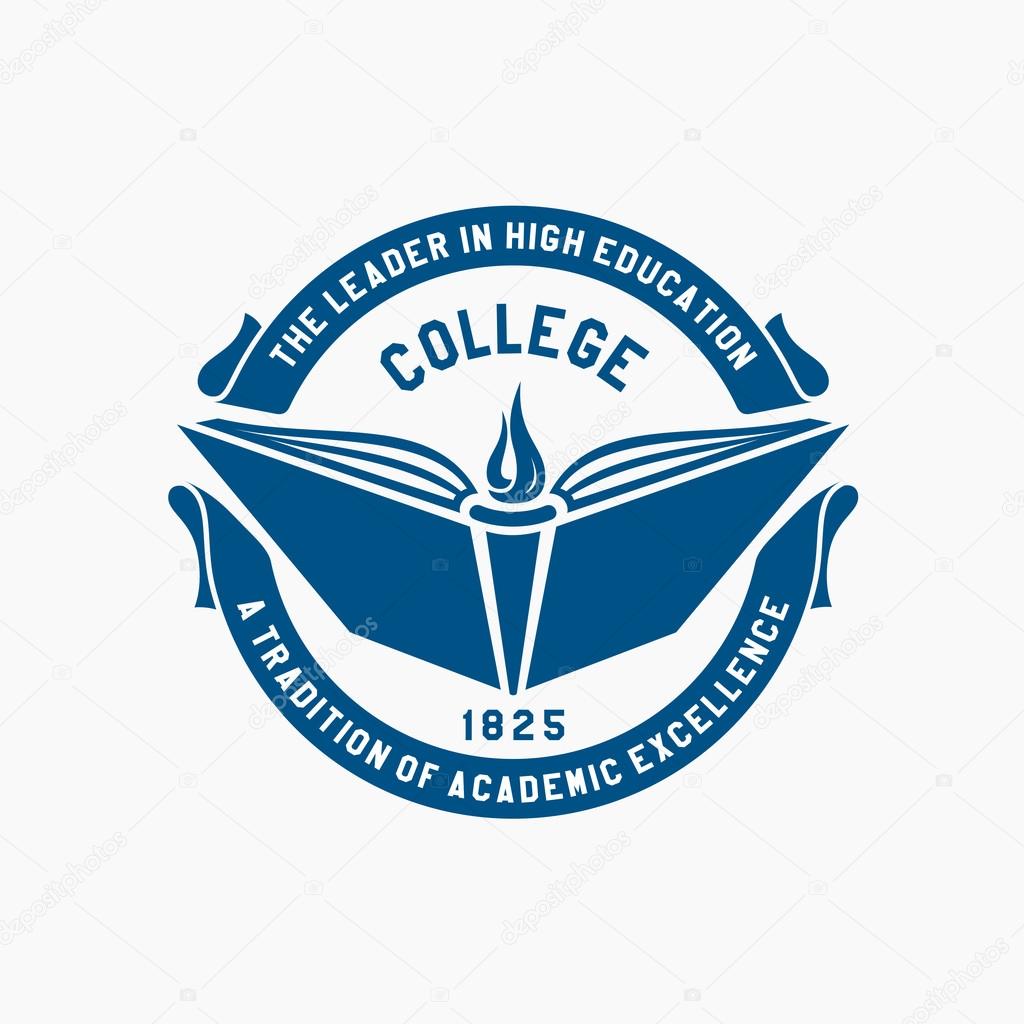 Logo college. School emblem Stock Vector Image by ©maxim.bokalo.gmail ...