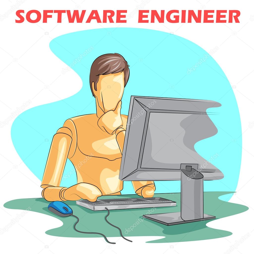 Wooden human mannequin Software Engineer Stock Illustration by ©Vecton ...