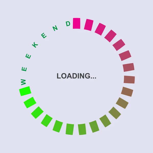 Weekend Loading. Loading Progress Bar. Stock Vector Image by ©andrei ...