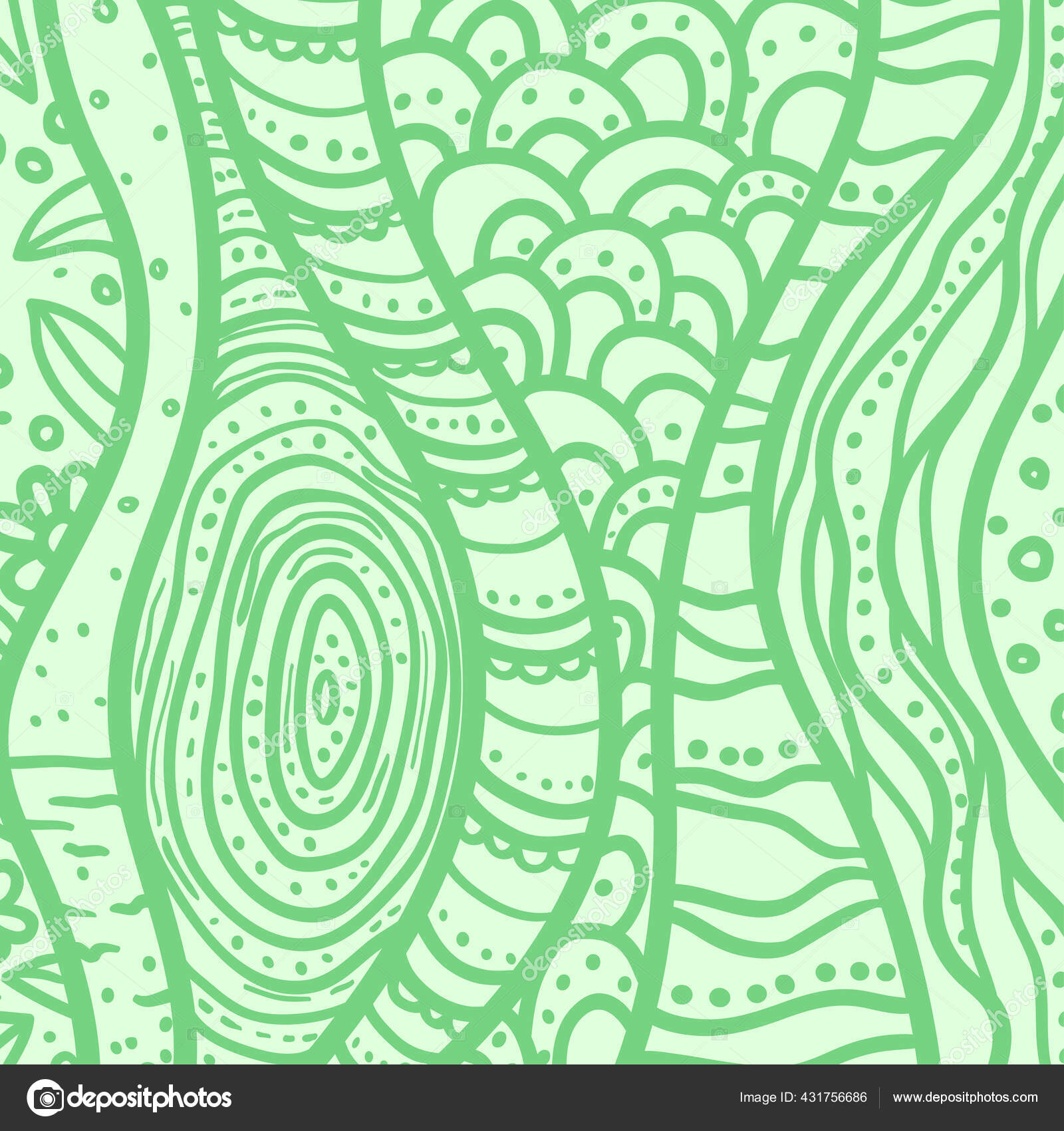 Colored Wavy Background Abstract Art Hand Drawn Abstract Curved Waves ...