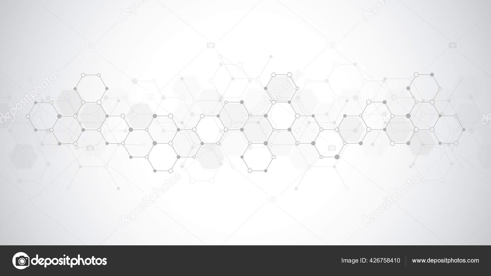Abstract molecules background. Molecular structures or chemical ...