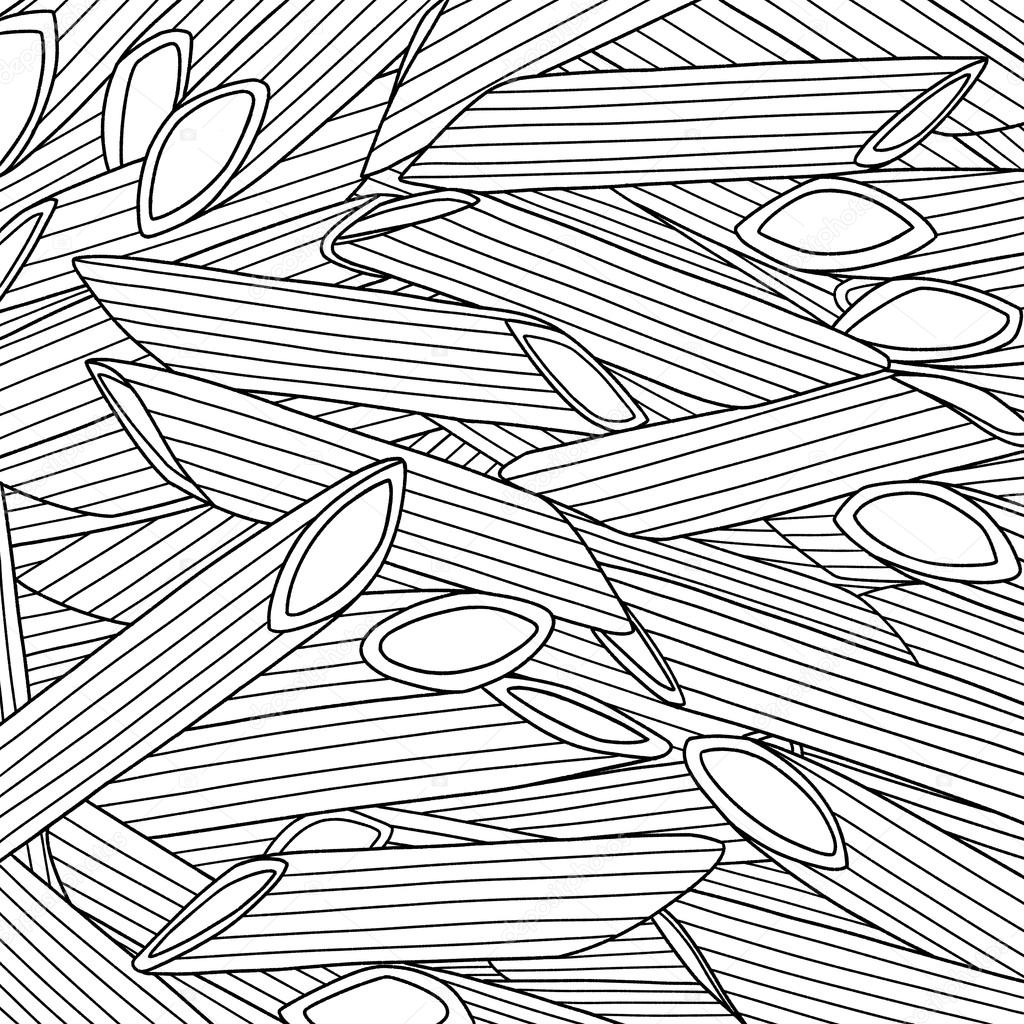 Penne Pasta Drawing