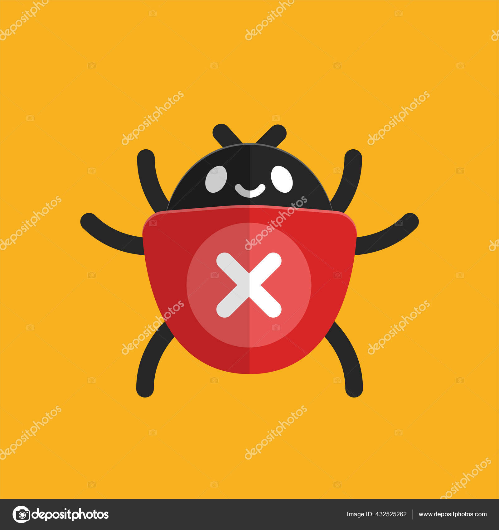 Computer Bug Sign Vector Illustration Stock Vector by ©wisnukrist 432525262