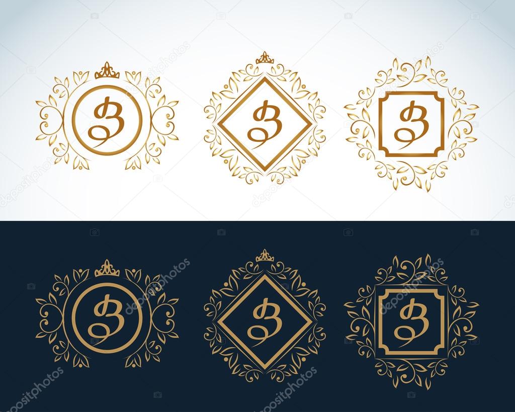 Monogram design elements, graceful template — Stock Vector © ideasign ...