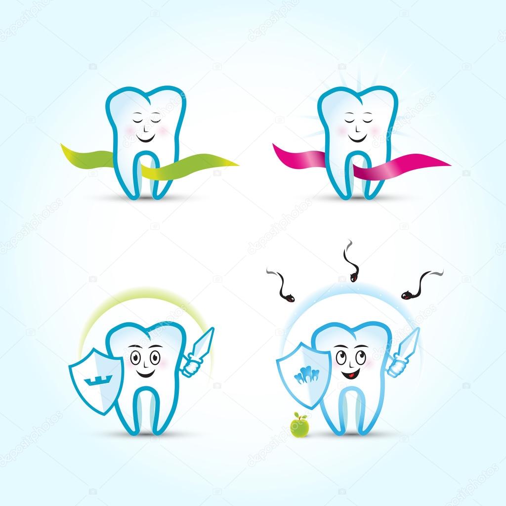 Teeth mascots. Teeth characters Stock Vector Image by ©ideasign #110764902