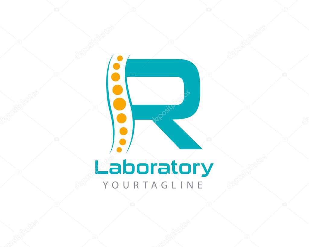 Carta R Lab Logo Plantilla Diseño Vector, Este diseño adecuado para el ...