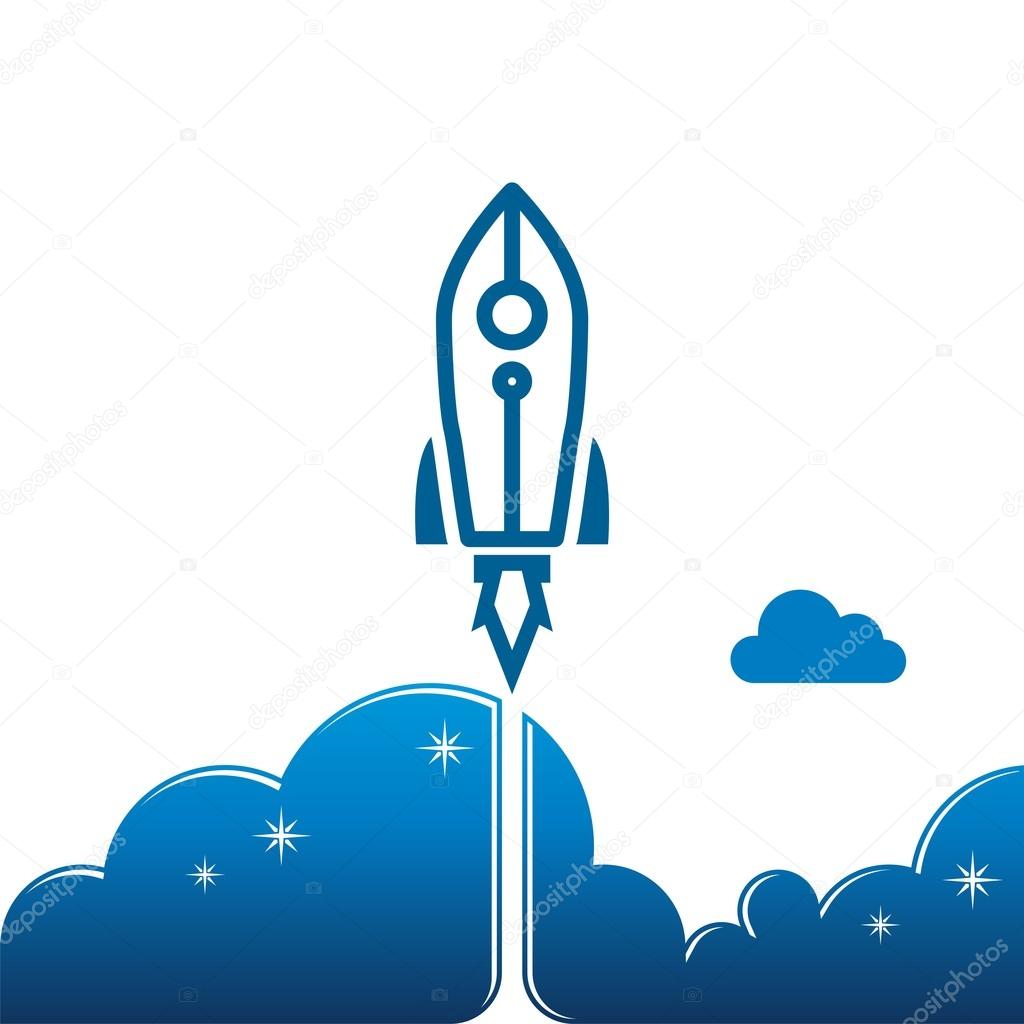 Rocket Artists Rocket Logo Vector