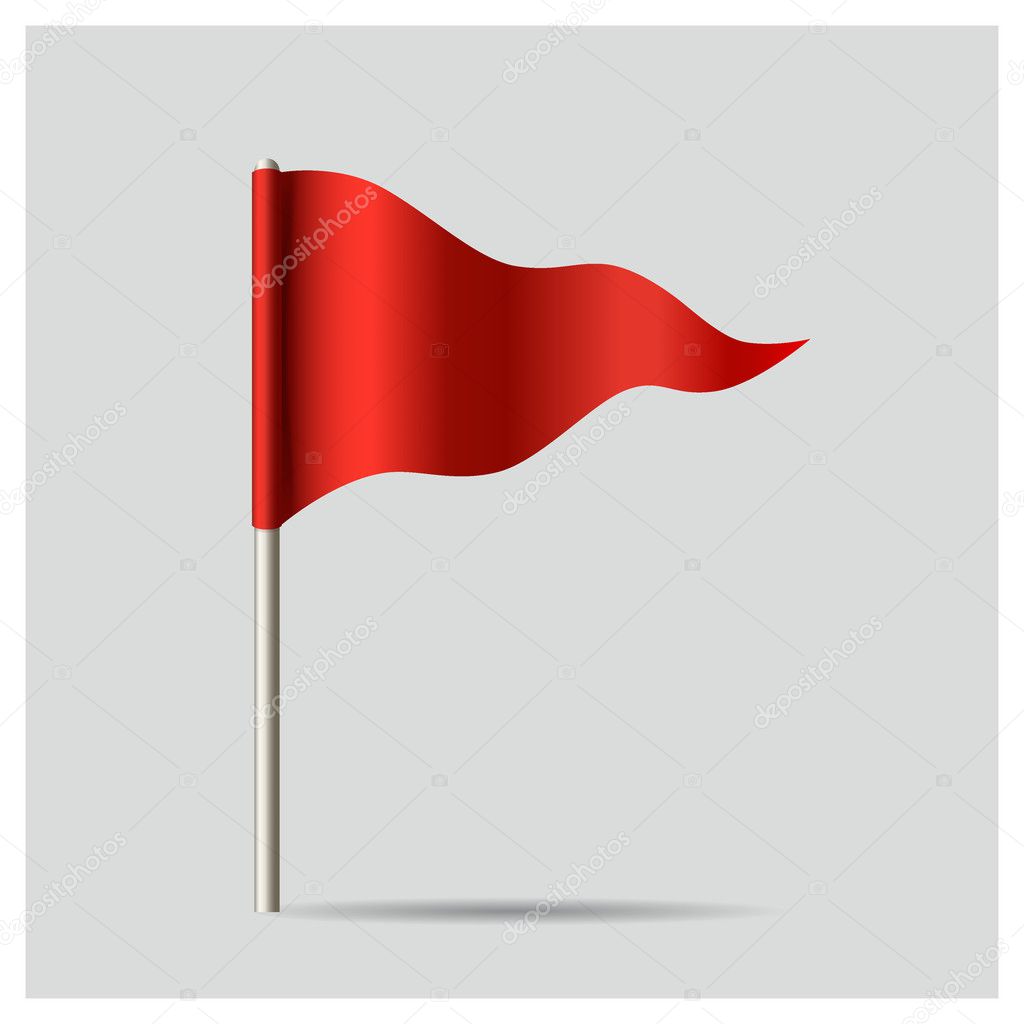 Bandera Roja Ilustración Vectorial Vector de stock #115633534 de ...